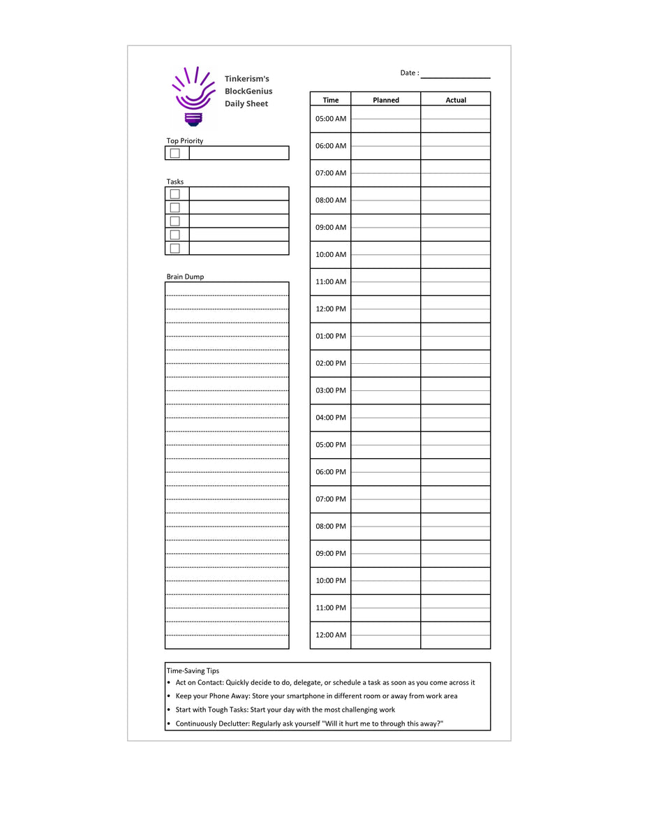 TaskSheet Genius: Your Ultimate Task Management Companion – Tinkerism ...